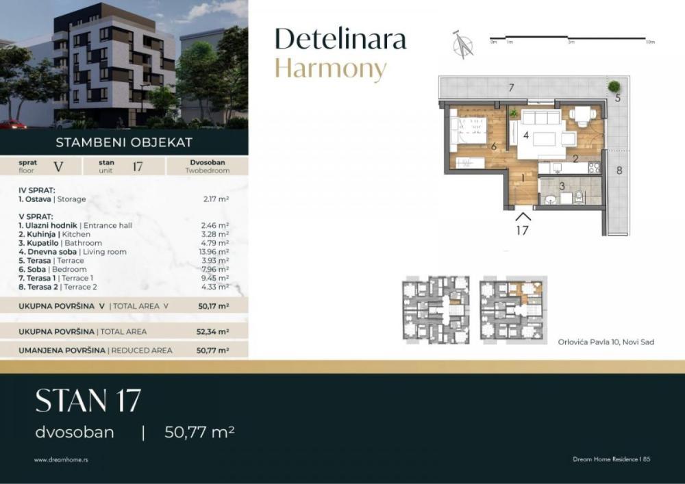 Dvosoban stan na prodaju, 51m2, 130.800€