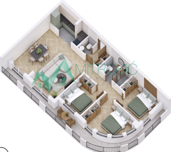 Četvorosoban stan na prodaju, 86m2, 191.155€