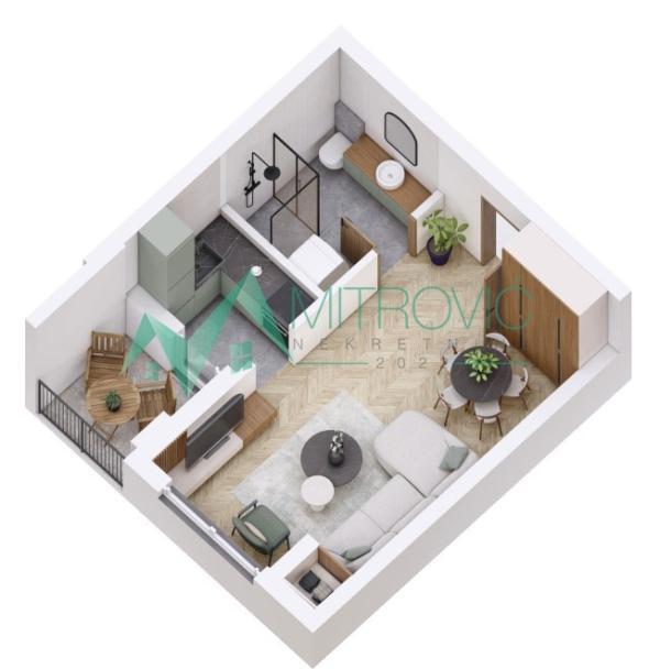 Jednosoban stan na prodaju, 31m2, 84.260€