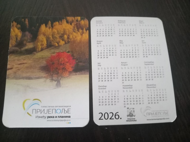Džepni kalendar 2026 Prijepolje
