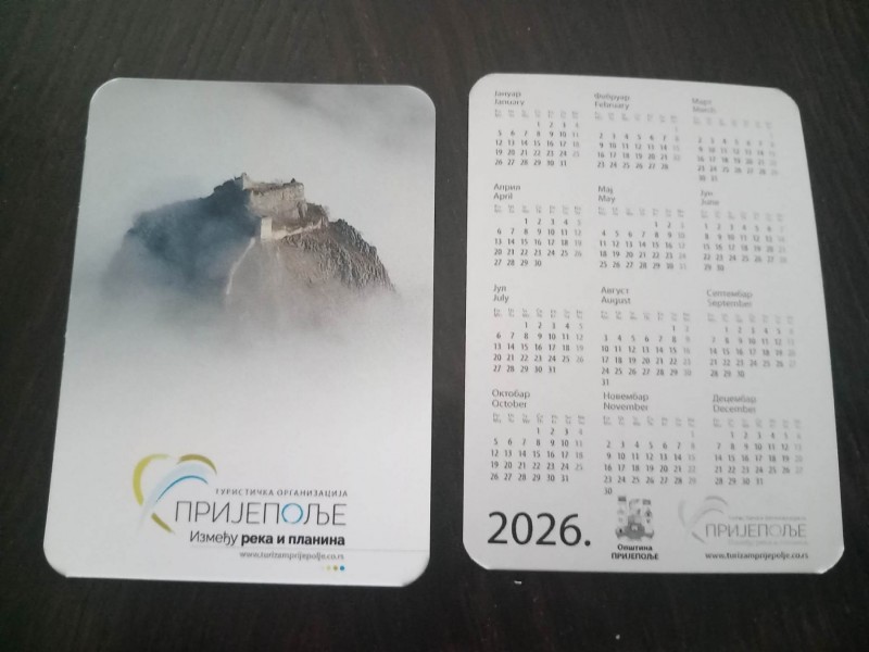 Džepni kalendar 2026 Prijepolje