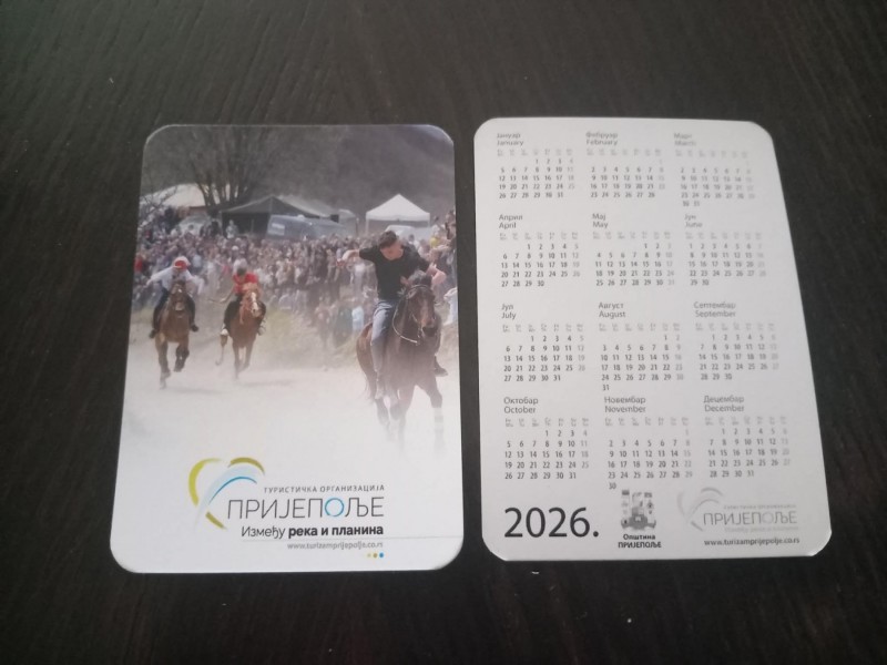 Džepni kalendar 2026 Prijepolje