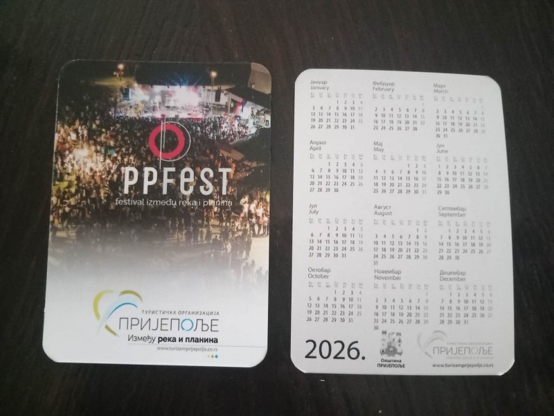 Džepni kalendar 2026 Prijepolje
