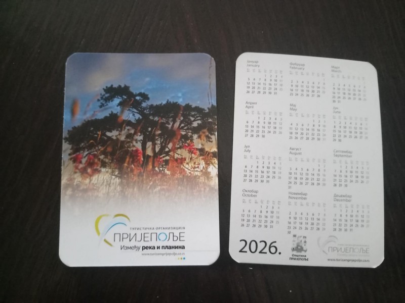 Džepni kalendar 2026 Prijepolje