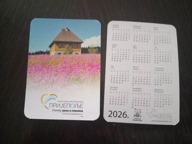 Džepni kalendar 2026 Prijepolje