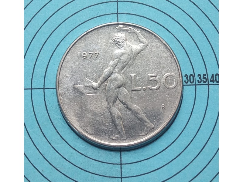 Italija 50 lira 1977g km95.1