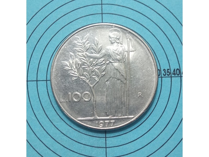 Italija 100 lira 1977g km96.1