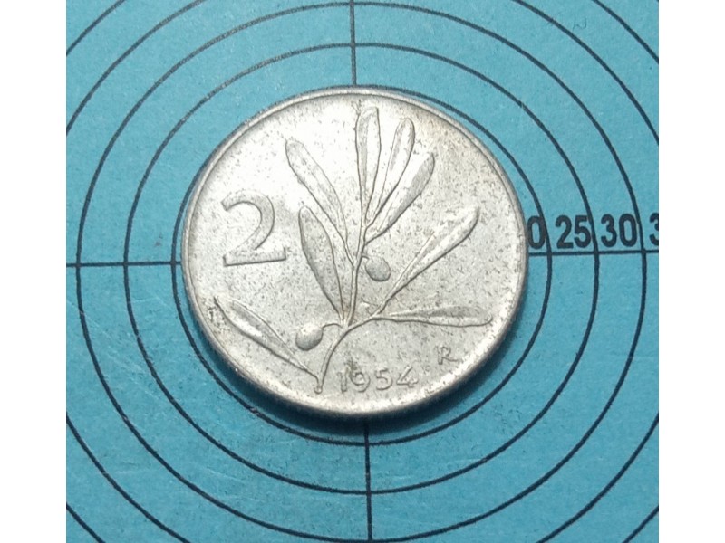 Italija 2 lire 1954g km94