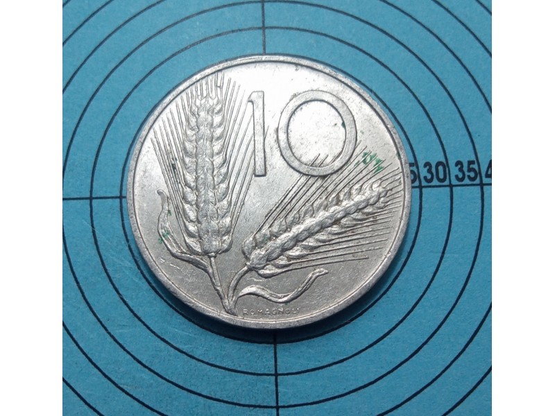 Italija 10 lira 1974g km93