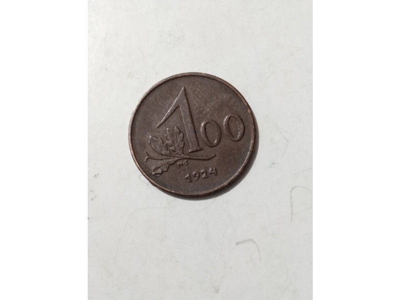 100 kruna 1924 austrija