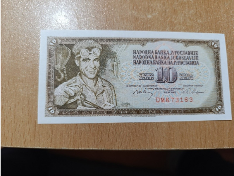 10 dinara 1968