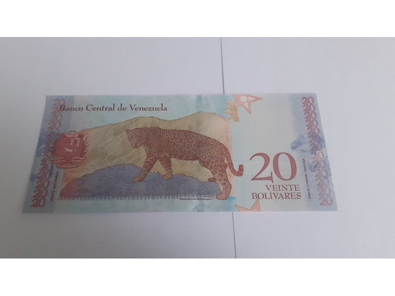 VENECUELA - 20 BOLIVARES - 2018