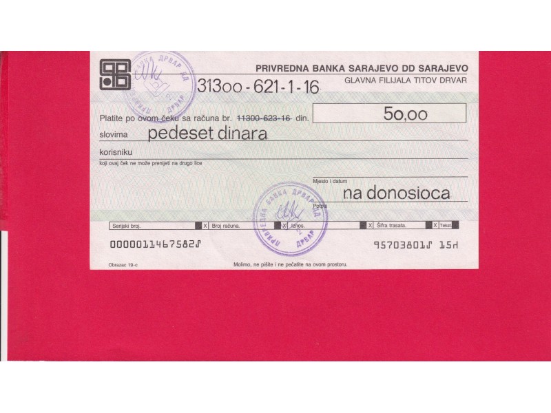 bosna i hercegovina 1993 50,00 din. drvar