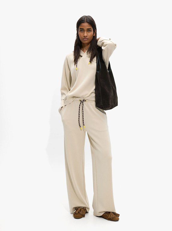 LOOSE-FITTING TROUSERS WITH ELASTIC WAISTBAND SOFT TOUCH