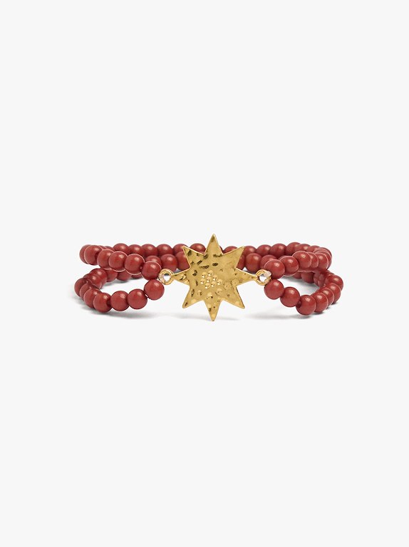 DOUBLE BRACELET WITH STAR CHARM