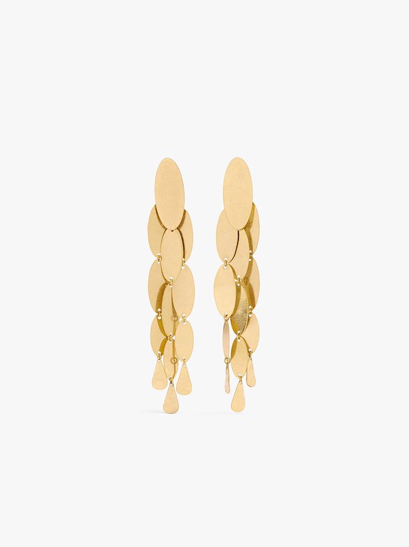 LONG EARRINGS WITH OVAL SHAPES