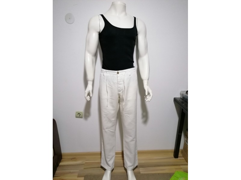 H&M bele sportske pantalone vel.50-L
