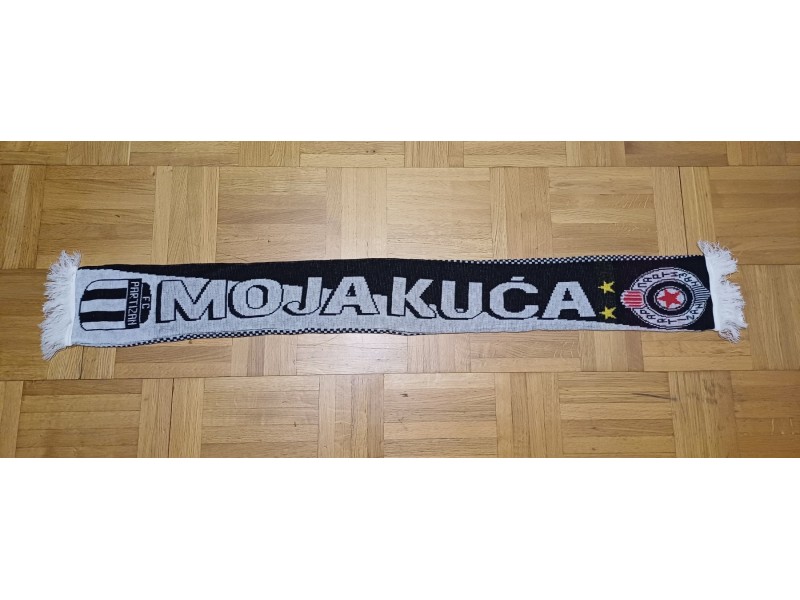 PARTIZAN MOJA KUĆA navijački šal