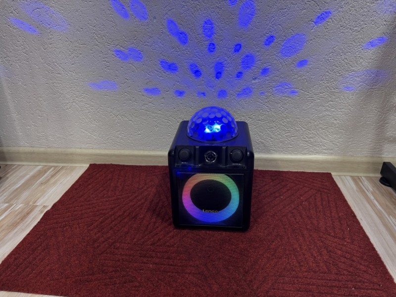 Lenco PA-051BK Bluetooth-USB Zvučnik sa disco kuglom