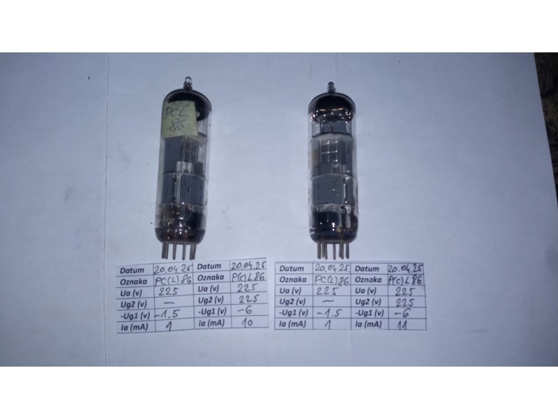 Elektronske cevi PCL86, Par, Uparene .2