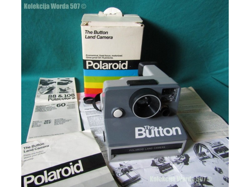 Polaroid SX-70 The Button Land Camera Stari Fotoaparat