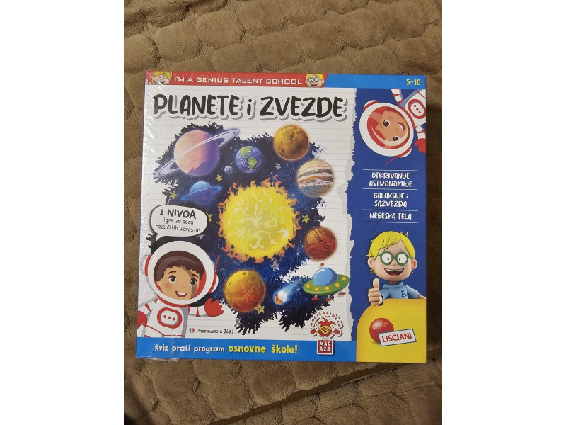 Planete i zvezde-decja edukativna igra-Novo