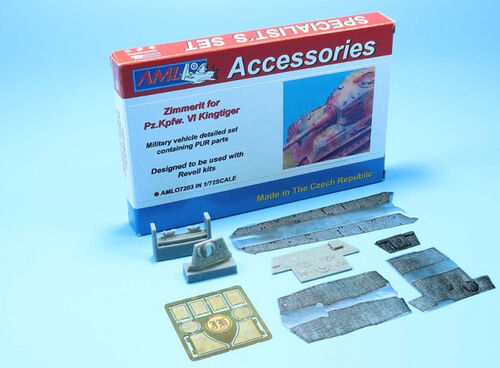 AML O7203 Pz.Kpfw. VI Kingtiger - Zimmerit + PE Grills (for Revell Kits)