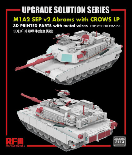 NEW! Rye Field Model RM-2113 M1A2 SEP v2 Abrams with CROWS LP - Upgrade Solution Series (for RFM 5156 Kit)