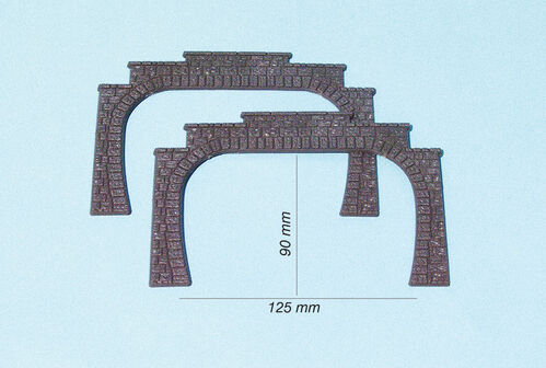 Heki 3126 Double-Track Tunnel Mouth (2 pcs)