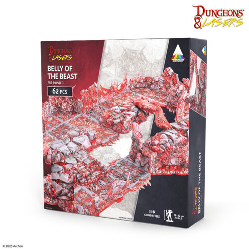 Archon Studio DNL0136 Dungeons & Lasers Belly of the Beast (Pre-Painted)