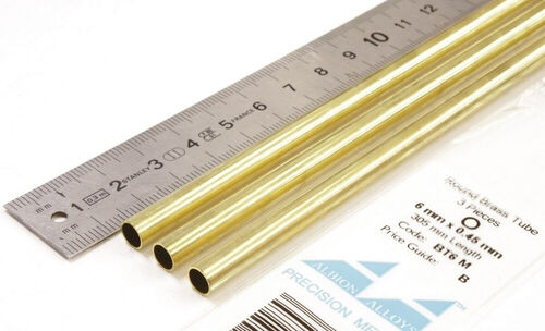 NEW! Albion Alloys BT6M Brass Tube 6 x 0.45 x 305 mm (1 pc / 1 szt.)