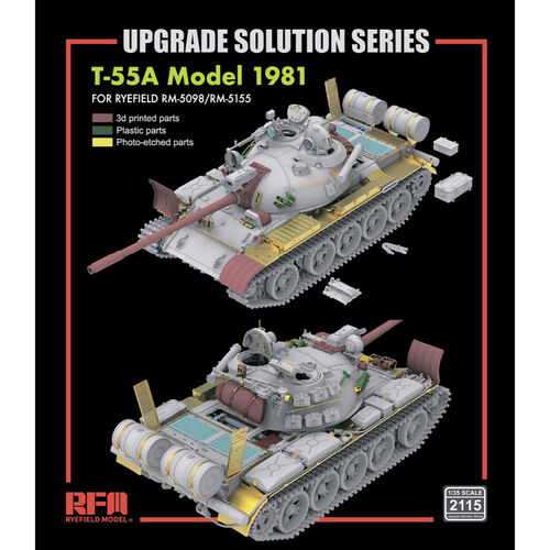 NEW! Rye Field Model RM-2115 T-55 A Model 1981 - Upgrade Solution Series (for RFM 5098 and 5155 Kits)