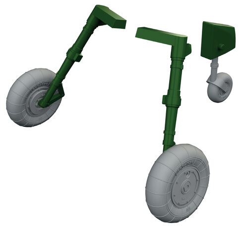 Eduard 672454 Messerschmitt Bf-109 K-4 - 3D-Printed Wheels Set (for Eduard Kits)
