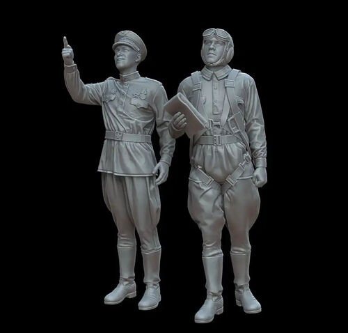 NEW! White Stork Miniatures F72176 Soviet Pilots (2 Figures / 3D-Printed)