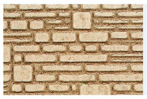 NEW! Heki 70012 Natural Stone Wall - Dur Construction Plates (2 pcs / 28 x 14 cm)