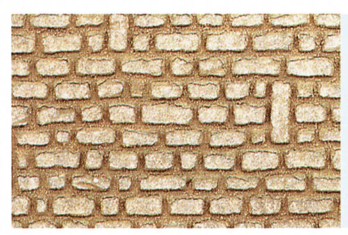 NEW! Heki 70102 Fortification Wall - Dur Construction Plates (2 pcs / 28 x 14 cm)