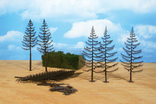 Heki 1970 Spruce Kit 18 - 22 cm + Flocking (10 pcs)