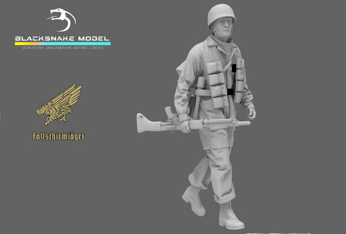 BlackSnake Model FSJ-07-16 German WWII Fallschirmjaeger Rifleman with FG42 (1 Figure / Soldier No.7)