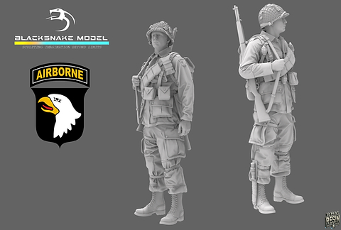 NEW! BlackSnake Model ST-04-16 US WWII 101st Airborne - Soldier 4 (1 Figure)