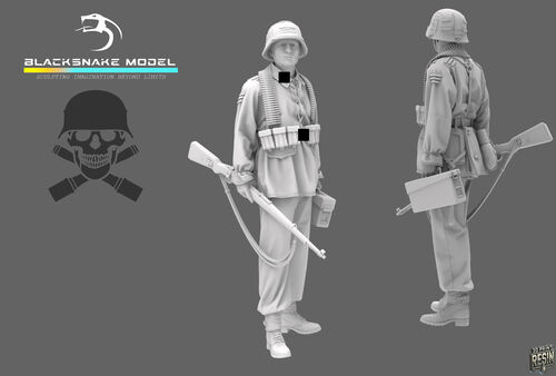 NEW! BlackSnake Model Waffen-11-16 German WWII Waffen SS Soldier No.11 (1 Figure)