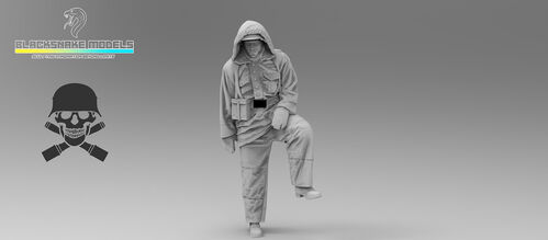 NEW! BlackSnake Model TOTENKOPF-07-16 German WWII Waffen SS Totenkopf Division - Soldier No.7 (1 Figure)