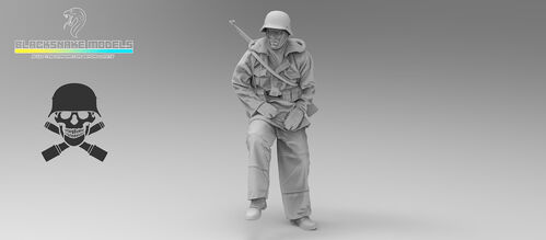 NEW! BlackSnake Model TOTENKOPF-08-16 German WWII Waffen SS Totenkopf Division - Soldier No.8 (1 Figure)