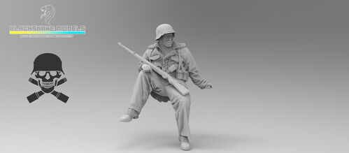 NEW! BlackSnake Model TOTENKOPF-13-16 German WWII Waffen SS Totenkopf Division - Soldier No.13 (1 Figure)
