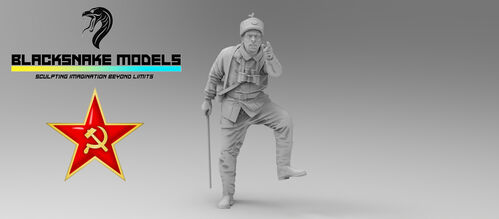 BlackSnake Model SOVIET-02-16 Red Army WWII Observer (1 Figure)