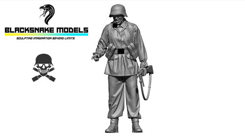 NEW! BlackSnake Model Waffen-15 German WWII Waffen SS Soldier No.15 - Normandy 1944 (1 Figure)
