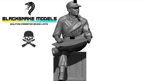 NEW! BlackSnake Model Waffen-17 German WWII Waffen SS Soldier No.17 - Normandy 1944 (1 Figure)