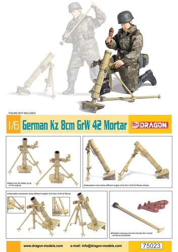 Dragon 75023 German Kz 8cm GrW 42 Mortar