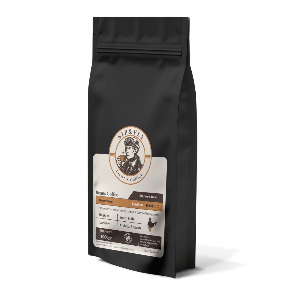 SIP&FLY - Espresso Coffee - Beans - 1000gr.
