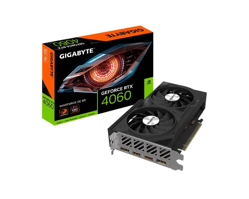 GIGABYTE nVidia GeForce RTX 4060 8GB 128 bit GV-N4060WF2OC-8GD - outlet