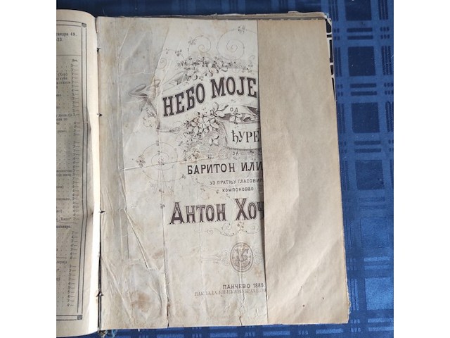 Note: Anton Hočevar:  Nebo moje